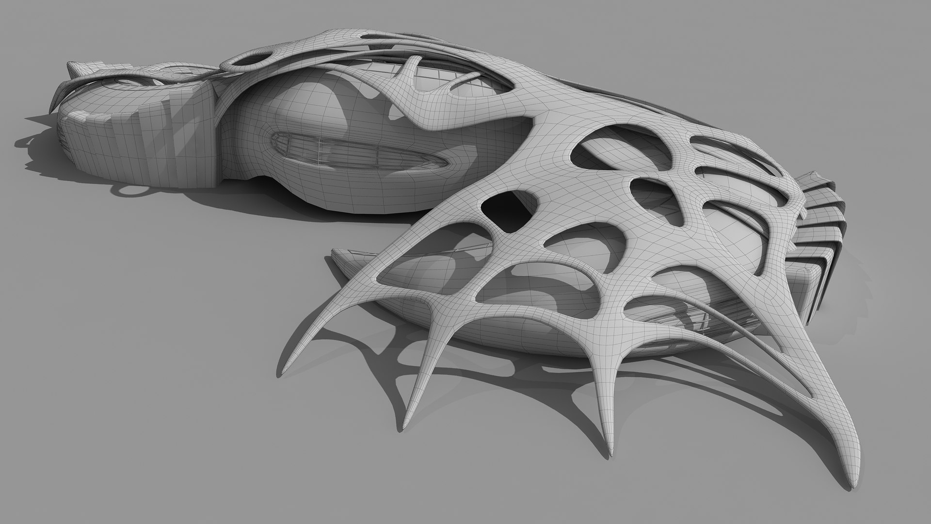 0101 - Organic Building 3D Model - TurboSquid 2236020