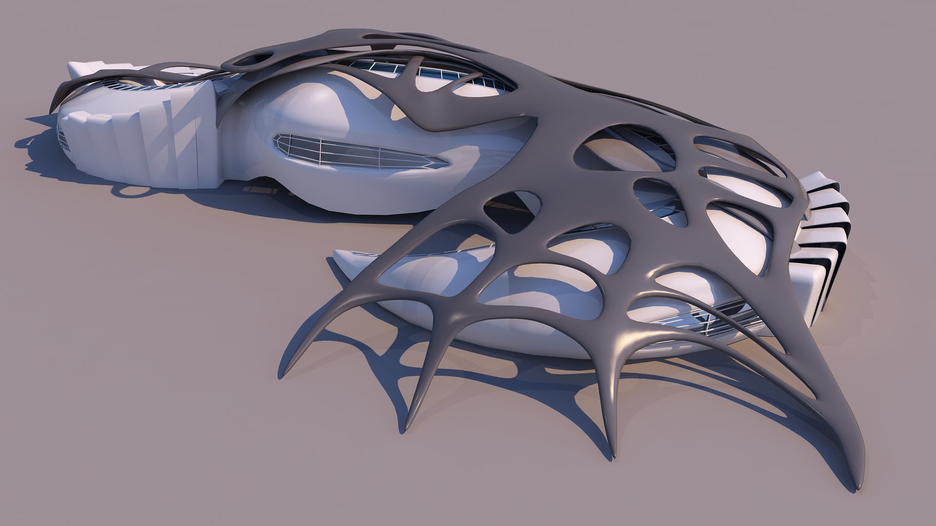 0101 - Organic Building 3D Model - TurboSquid 2236020