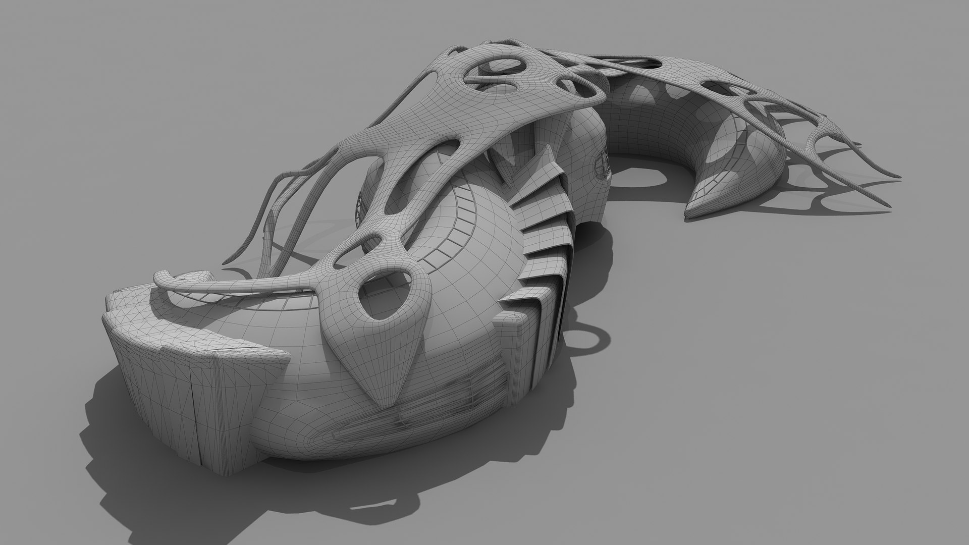 0101 - Organic Building 3D Model - TurboSquid 2236020