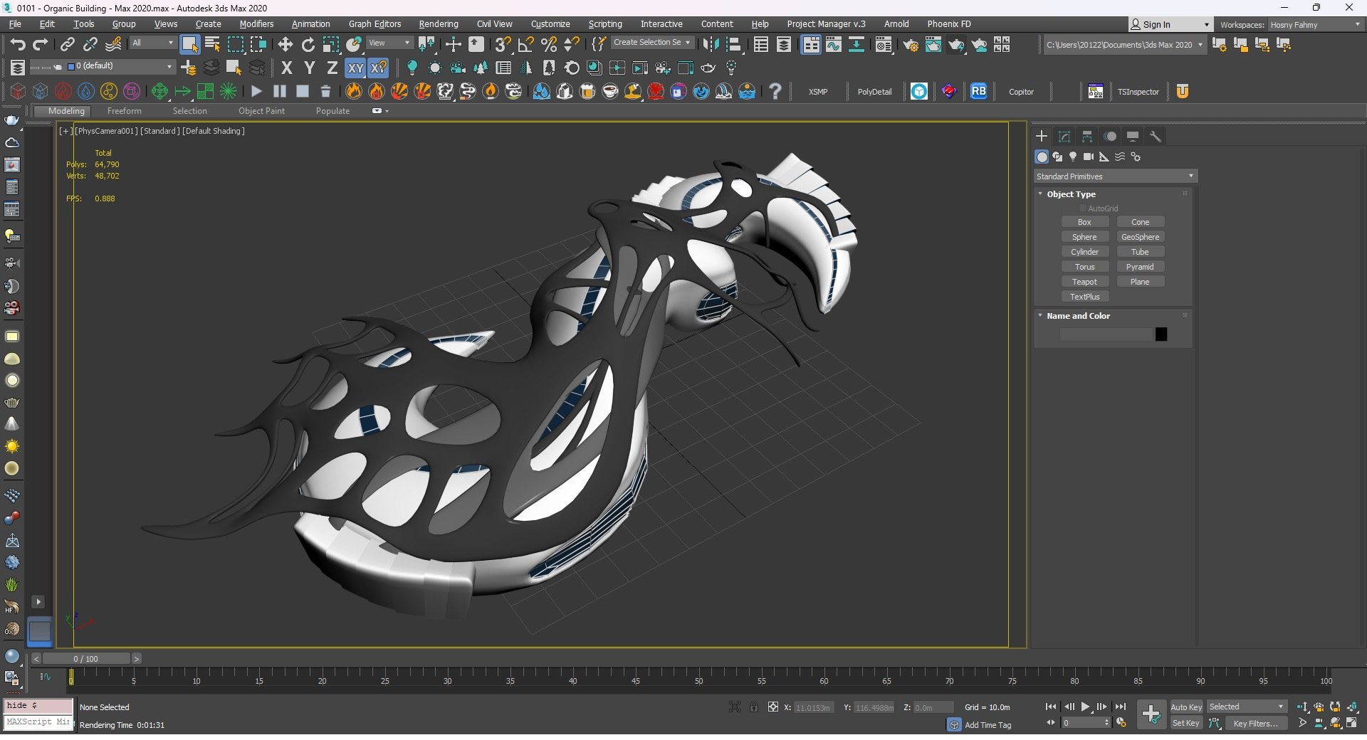 0101 - Organic Building 3D Model - TurboSquid 2236020