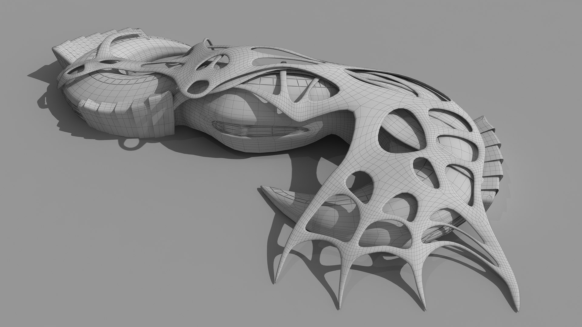 0101 - Organic Building 3D Model - TurboSquid 2236020