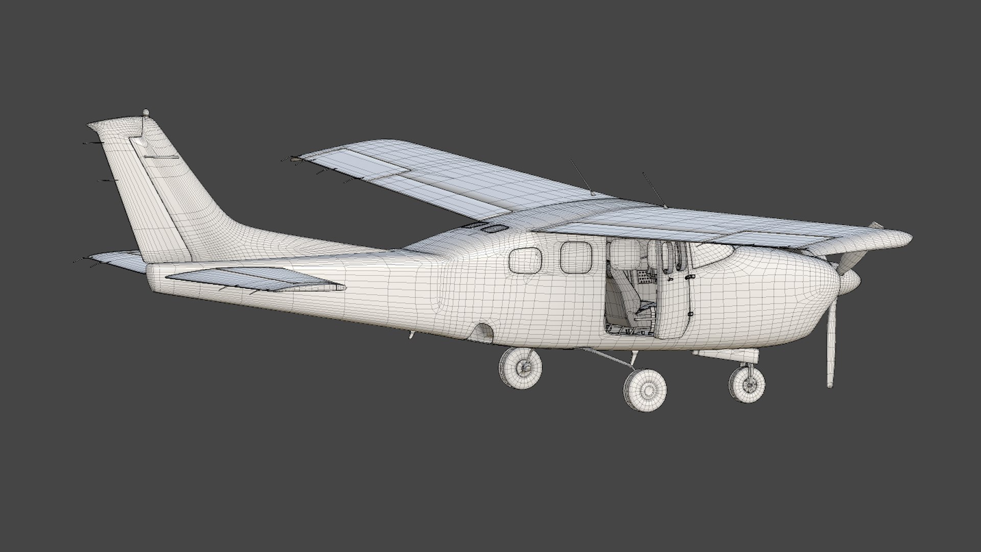 3D Old Cessna 210 Model - TurboSquid 2077591