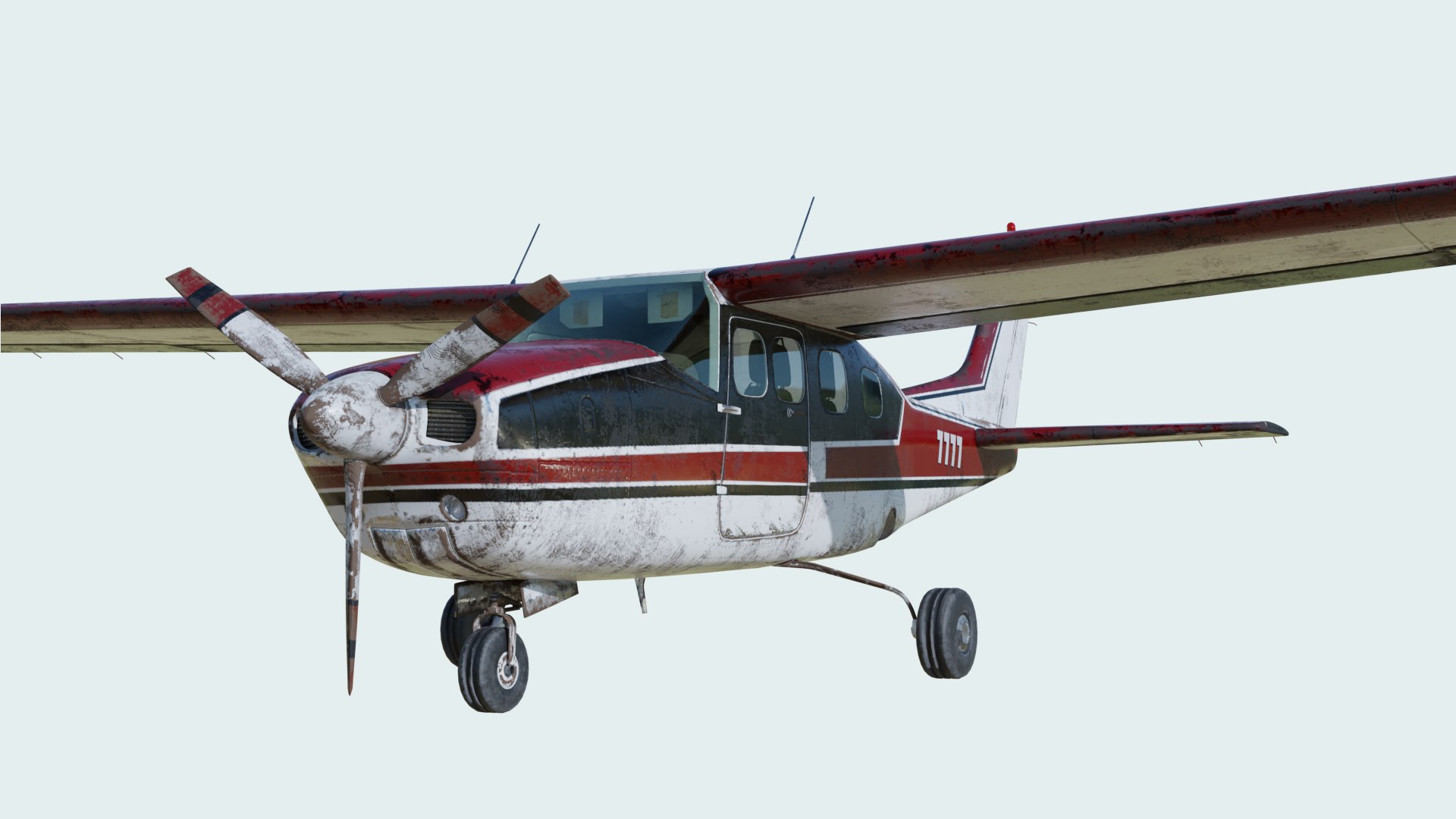 3D Old Cessna 210 Model - TurboSquid 2077591