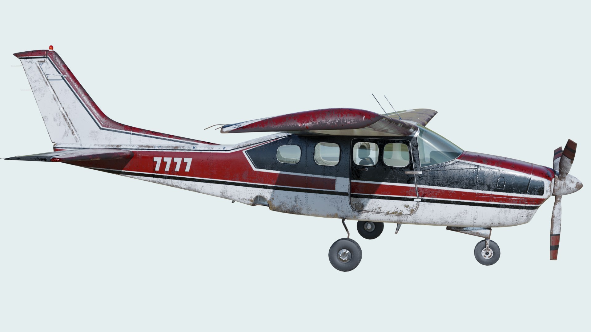 3D Old Cessna 210 Model - TurboSquid 2077591