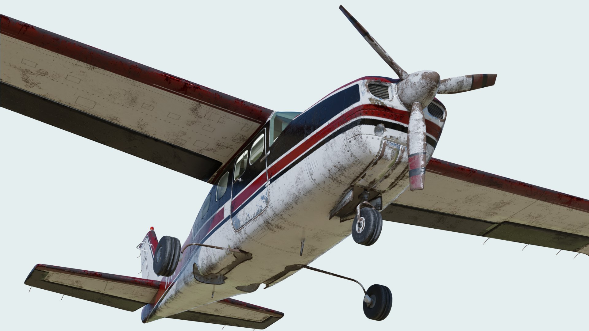 3D Old Cessna 210 Model - TurboSquid 2077591