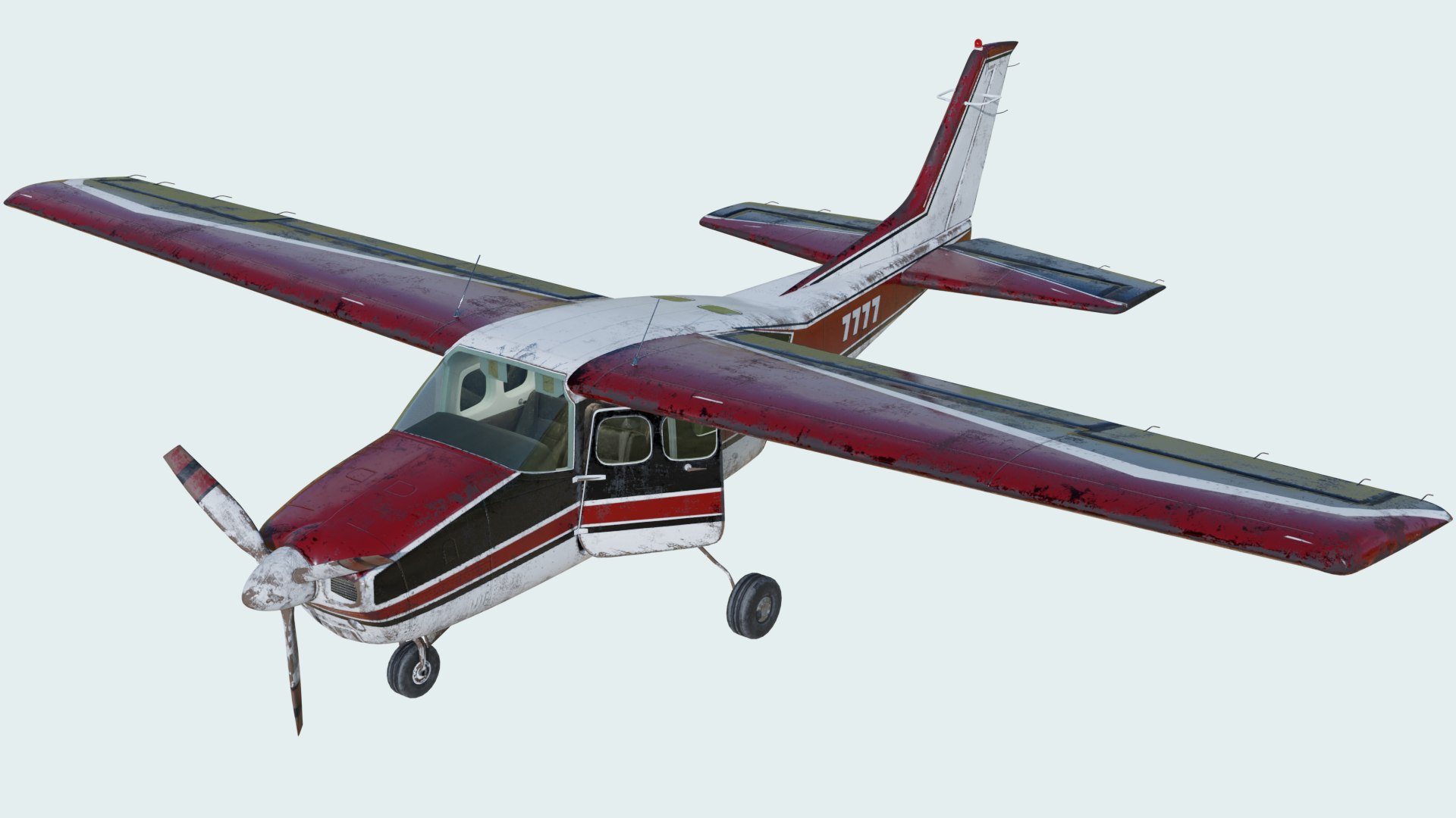 3D Old Cessna 210 model - TurboSquid 2077591