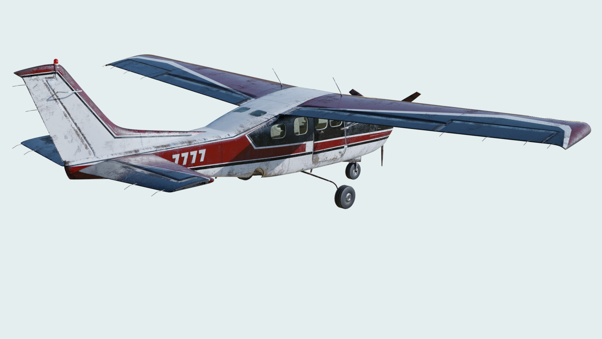 3D Old Cessna 210 Model - TurboSquid 2077591