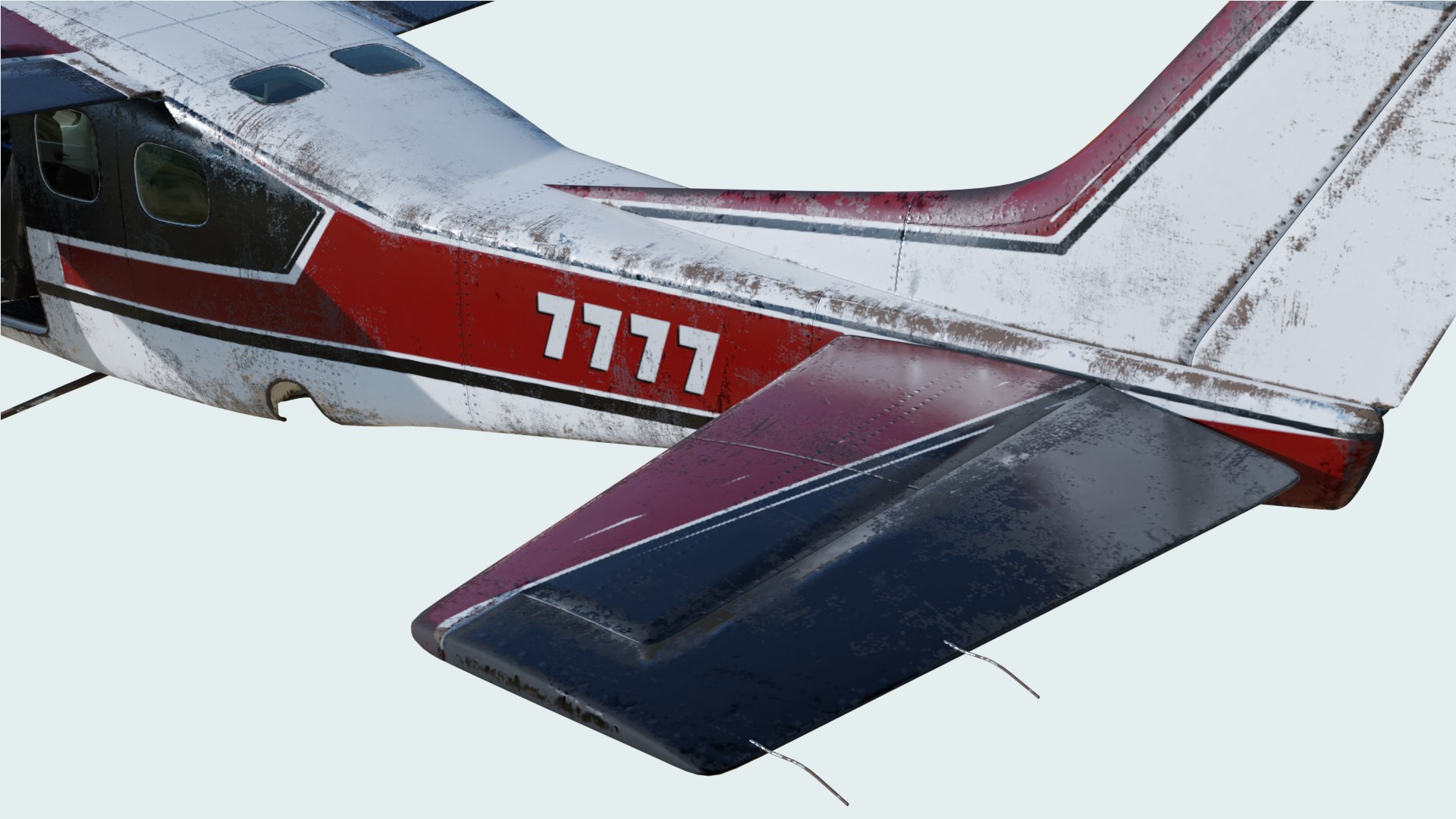 3D Old Cessna 210 Model - TurboSquid 2077591