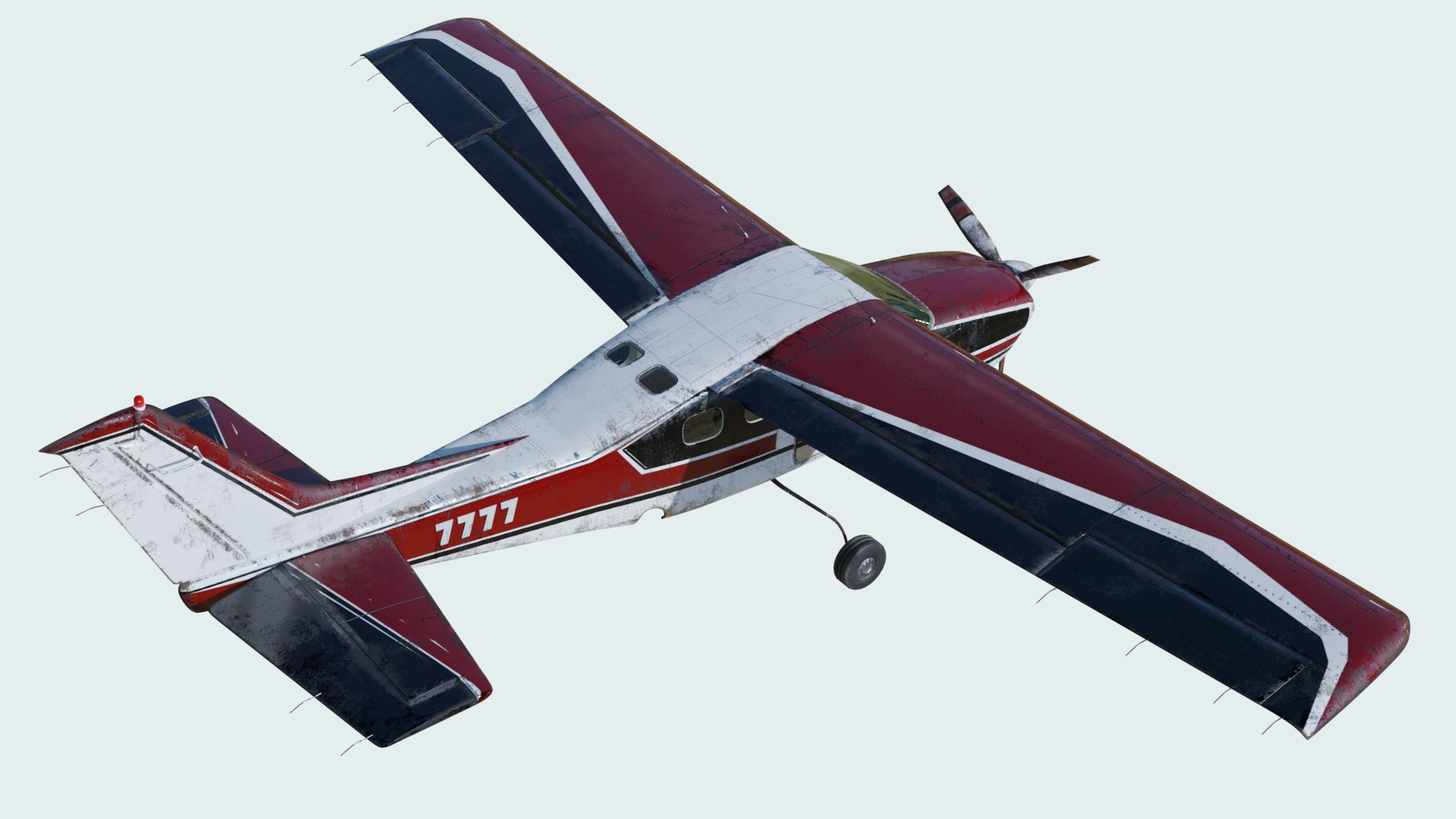 3D Old Cessna 210 Model - TurboSquid 2077591