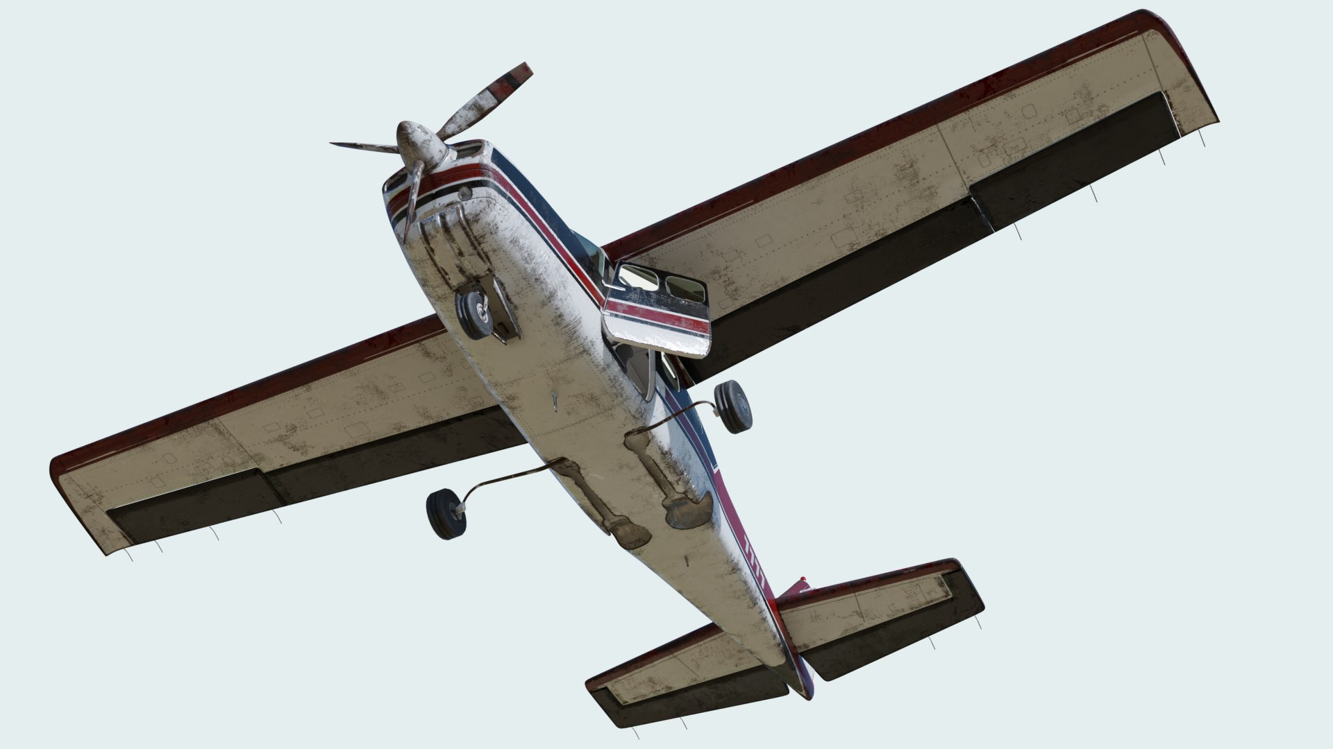 3D Old Cessna 210 Model - TurboSquid 2077591