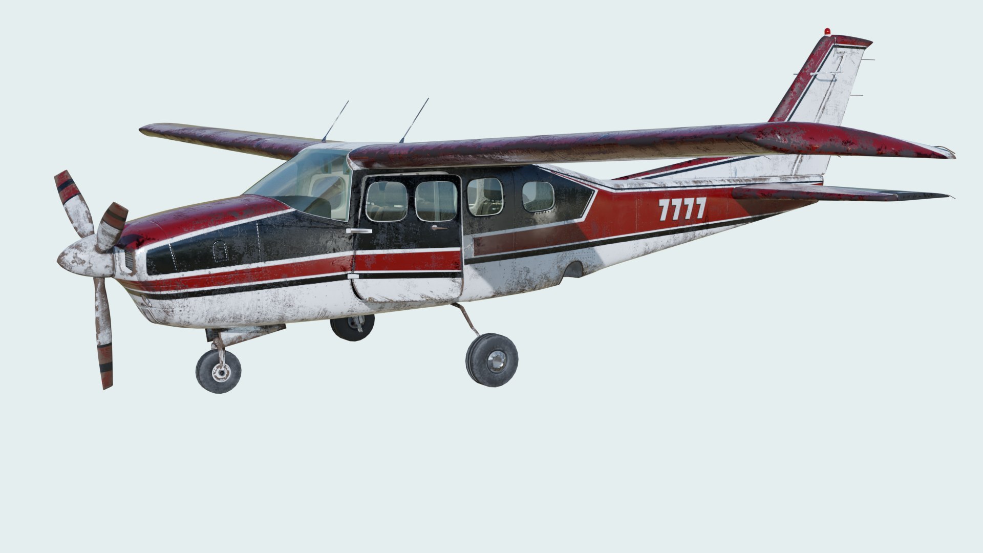 3D Old Cessna 210 Model - TurboSquid 2077591