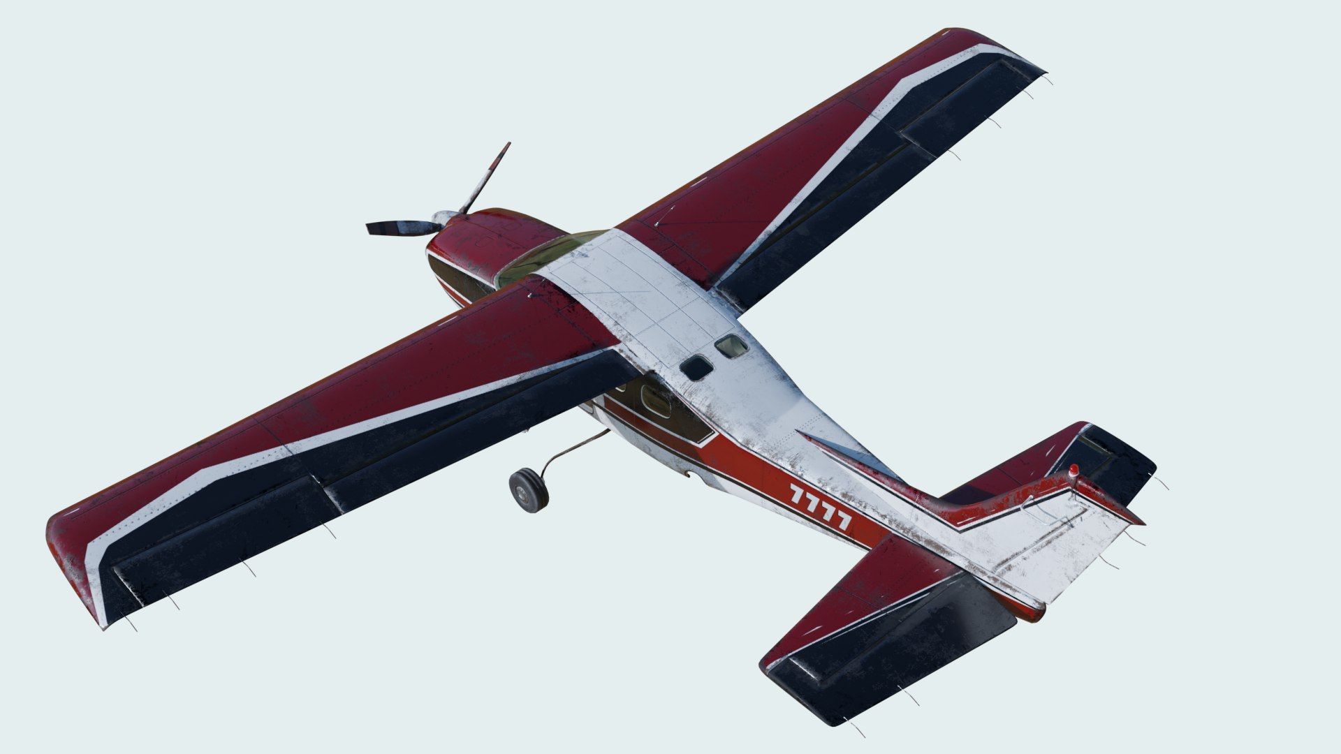 3D Old Cessna 210 Model - TurboSquid 2077591