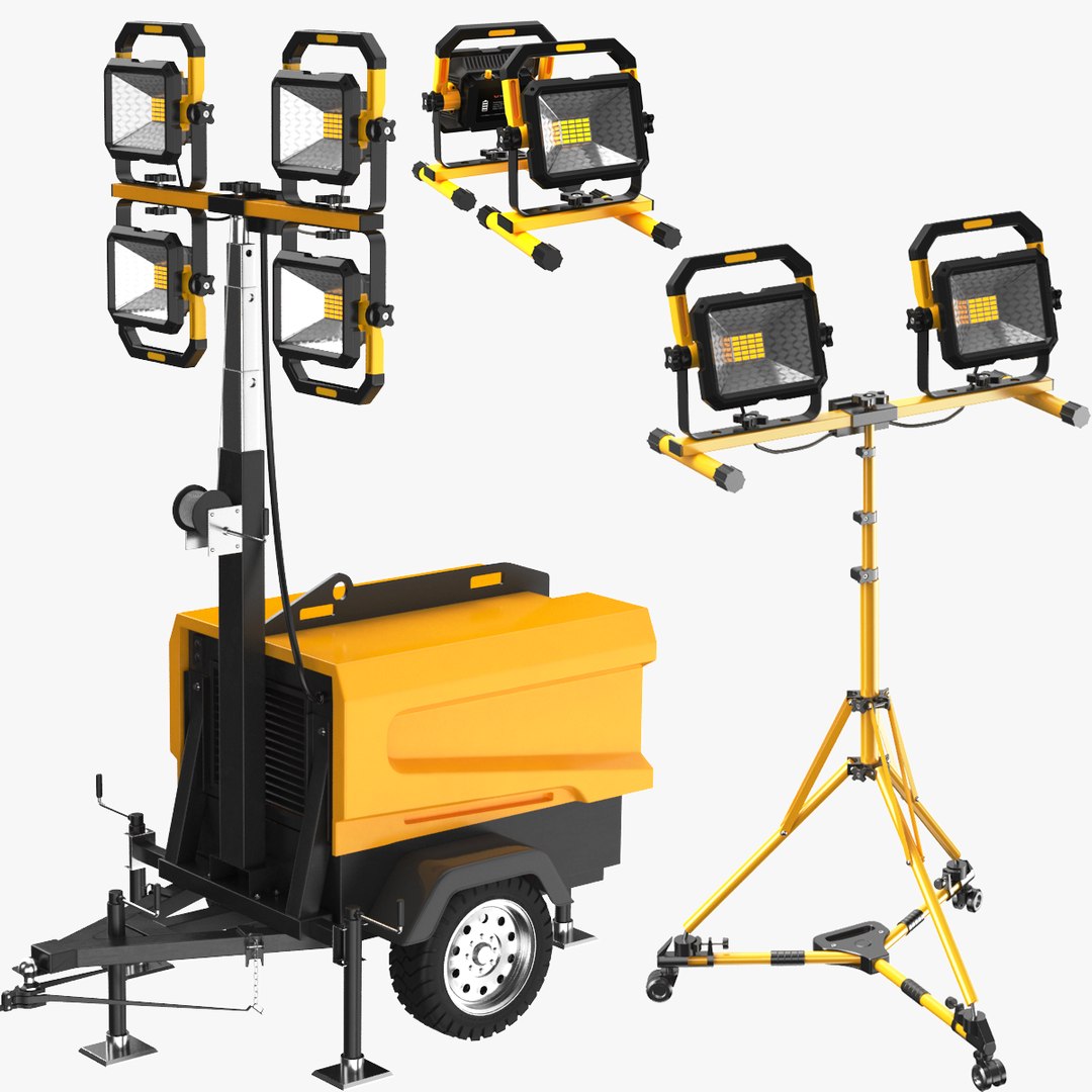 Three Detailed Mobile Lights 3D model - TurboSquid 2110831