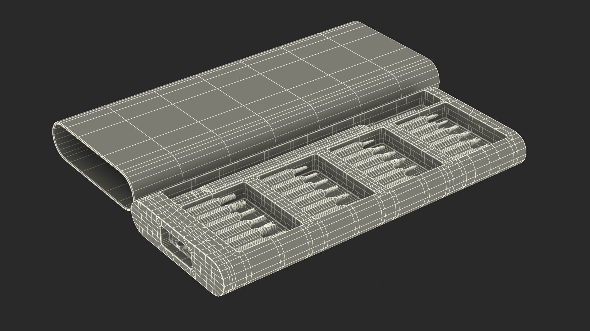 Mini Precision Screwdriver Set Open 3D Model - TurboSquid 2175504