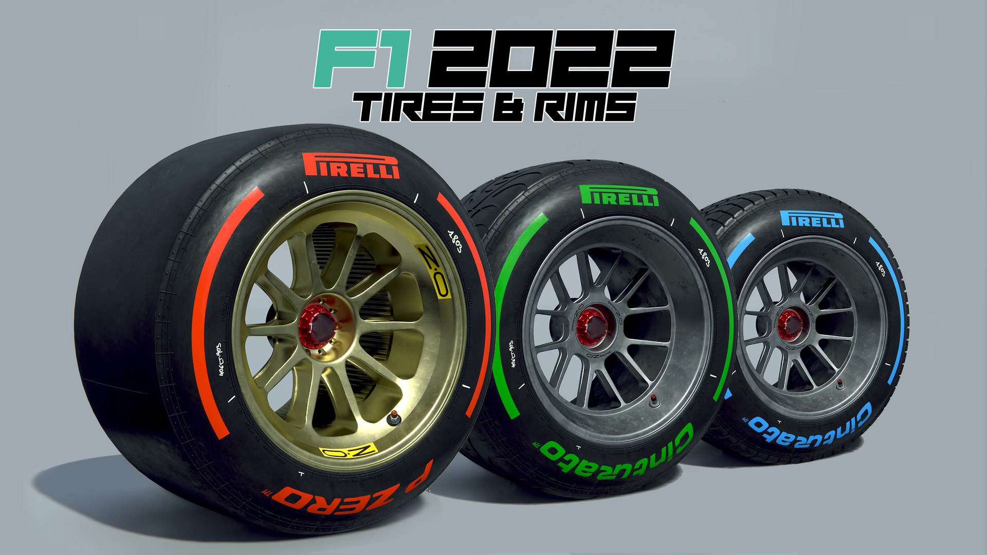 F1 2022 Tires Rims 3D - TurboSquid 1840614