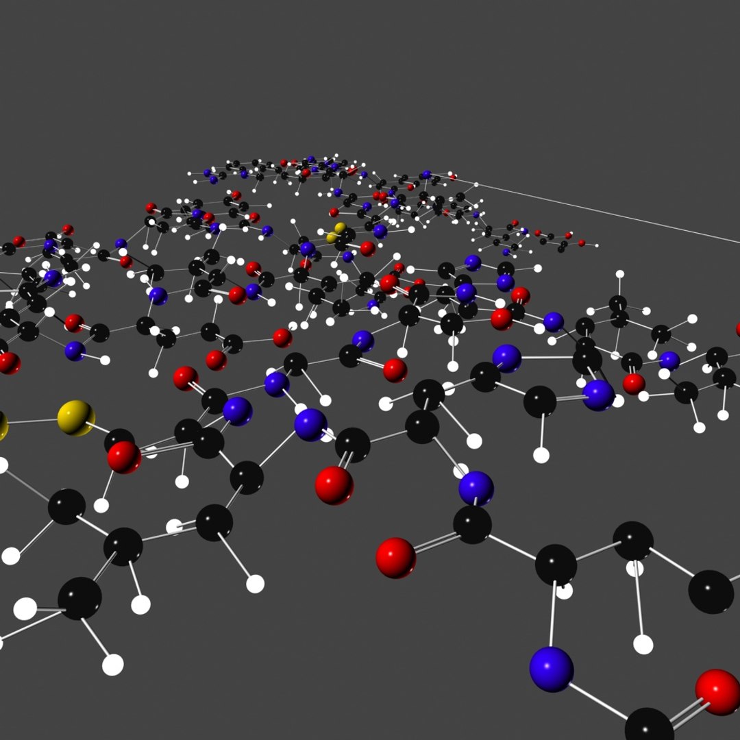 3d Model Insulin Molecular Structure
