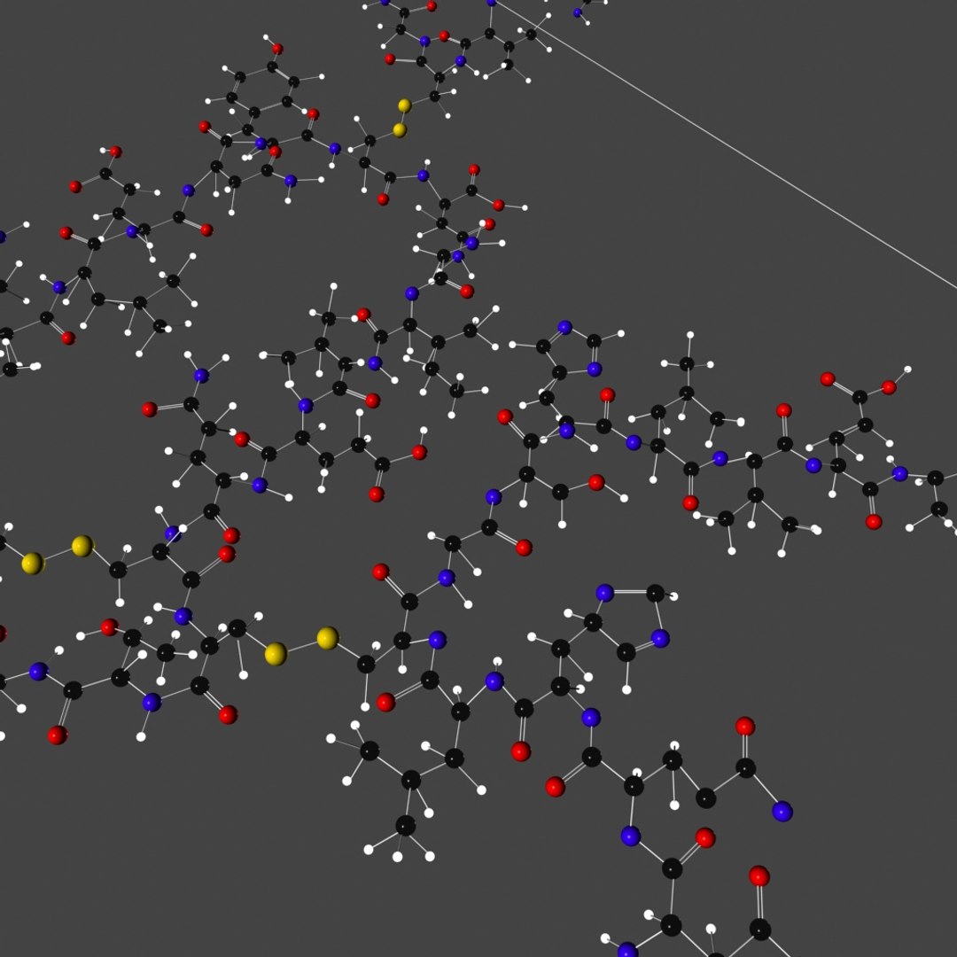 3d Model Insulin Molecular Structure