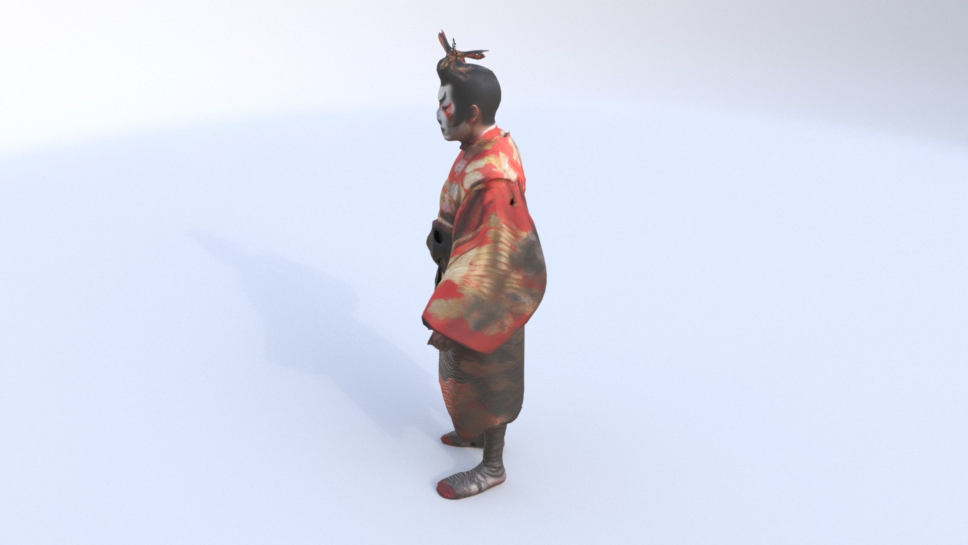 Actor In Kabuki Costume 3D Model - TurboSquid 2335250