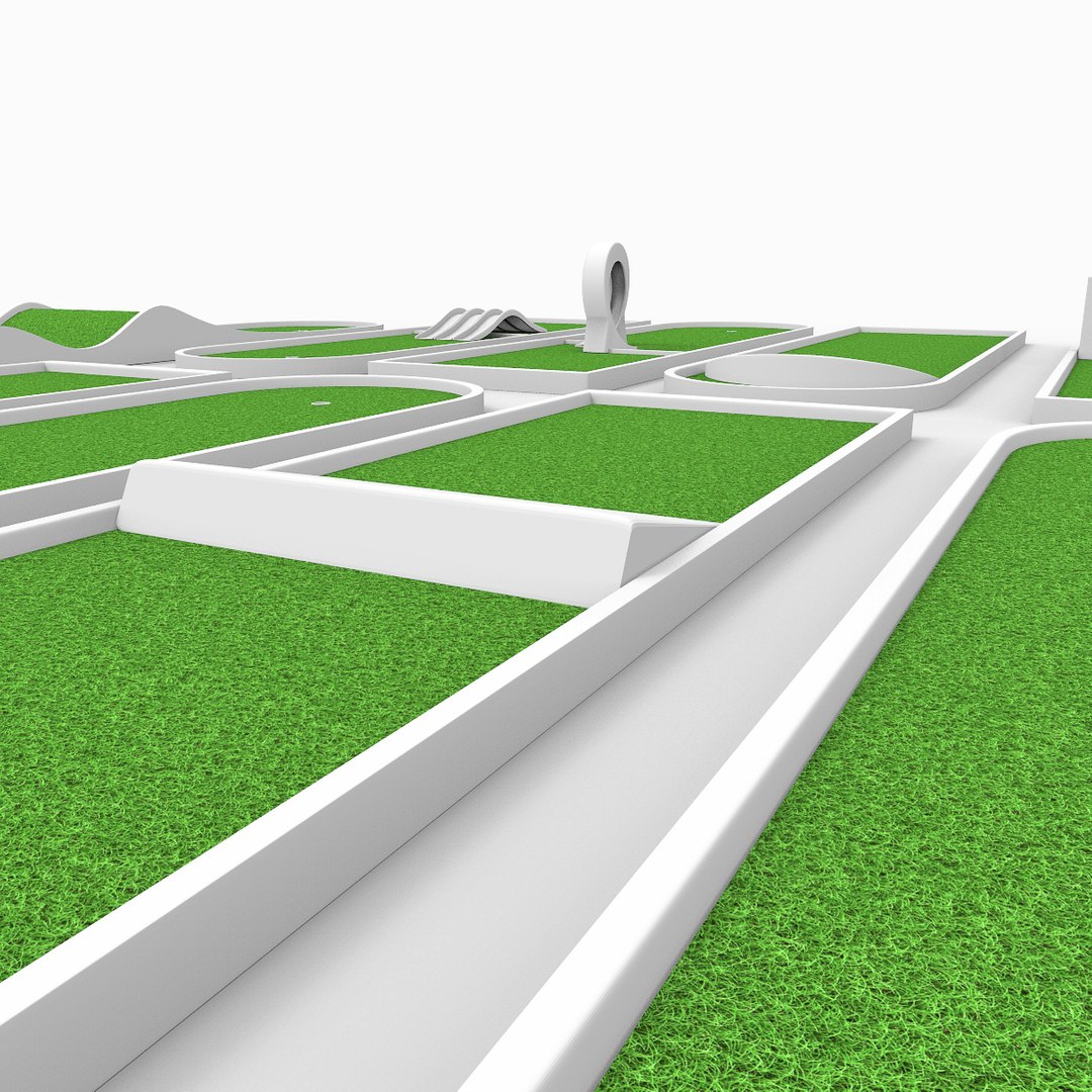3d park mini golf model