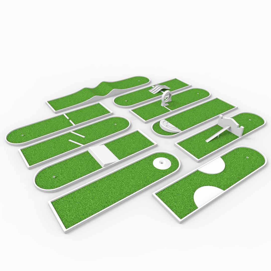 3d park mini golf model