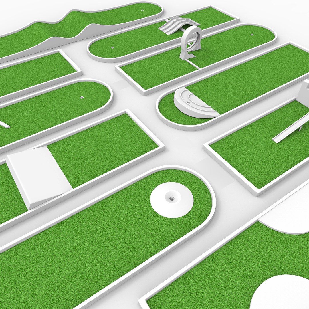 3d park mini golf model