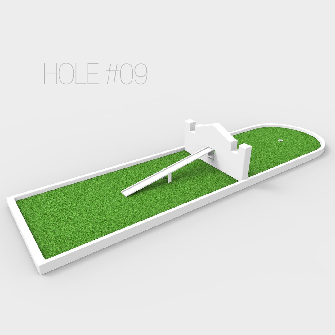3d park mini golf model