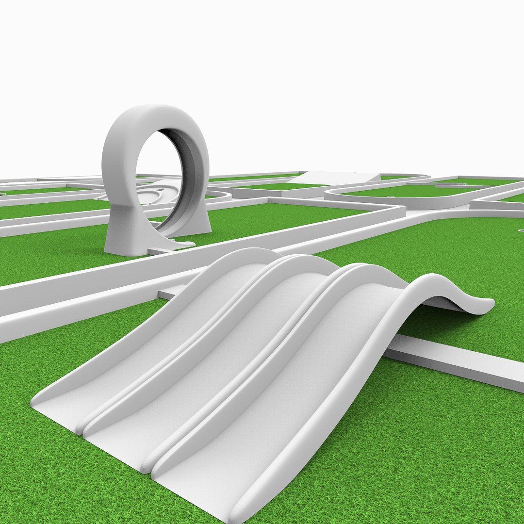 3d park mini golf model
