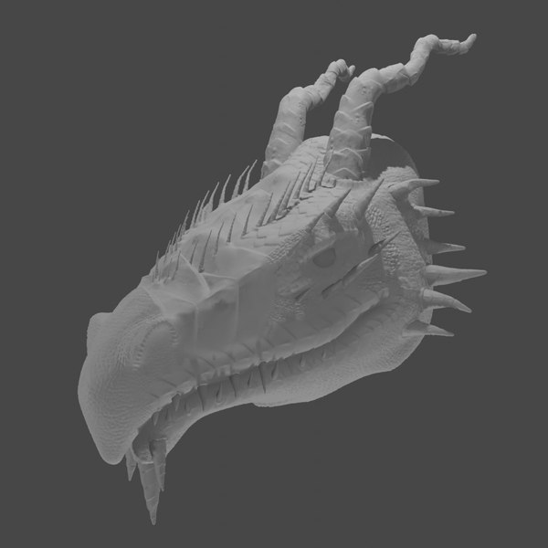 Dragon Head Sculpt 3D 모델 - TurboSquid 2082245