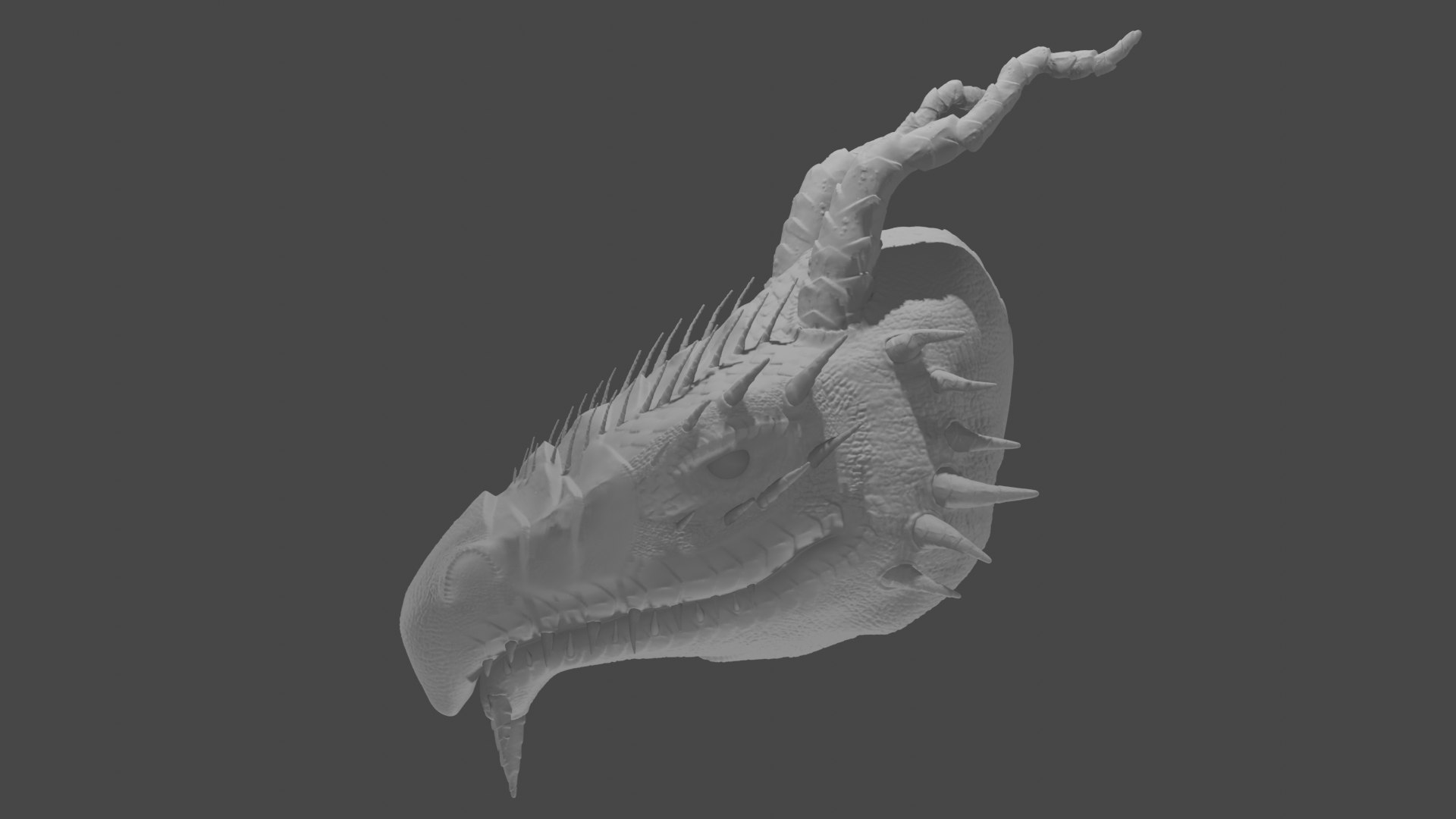 Dragon Head Sculpy 3D - TurboSquid 2082245