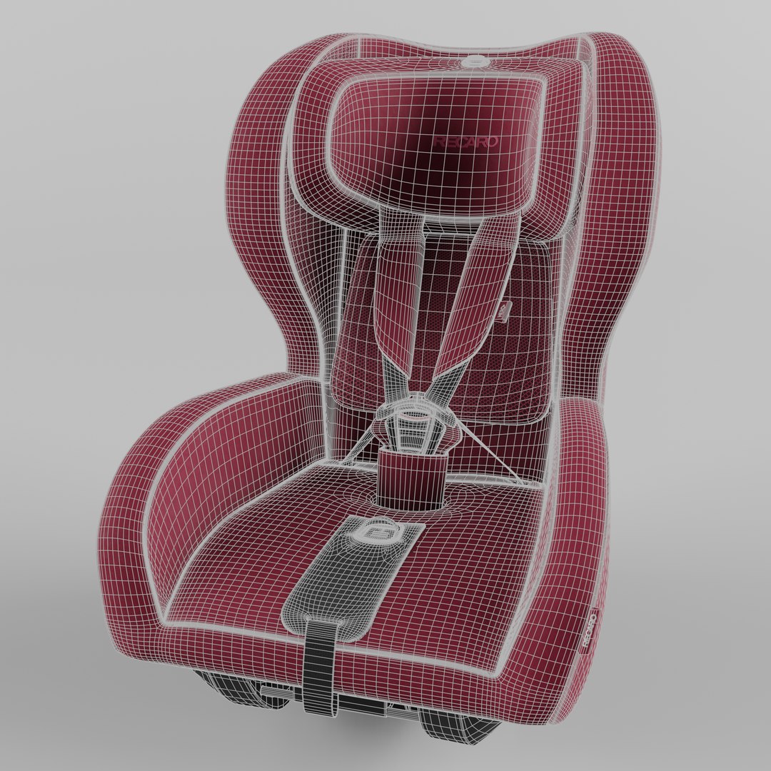 Recaro KIO Children Car Seat Select Garnet Red Model - TurboSquid 1762312