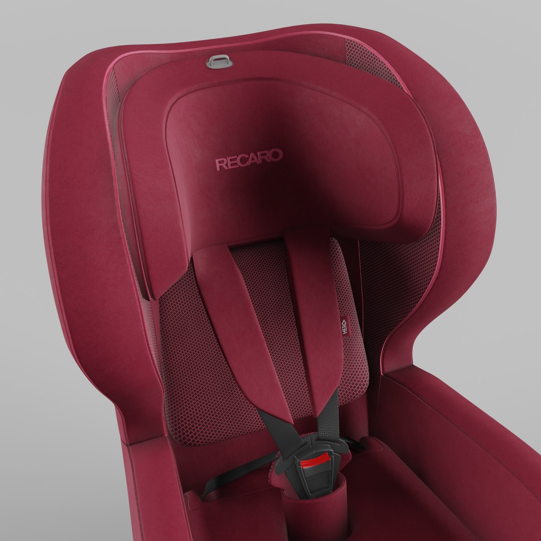 Recaro KIO Children Car Seat Select Garnet Red Model - TurboSquid 1762312