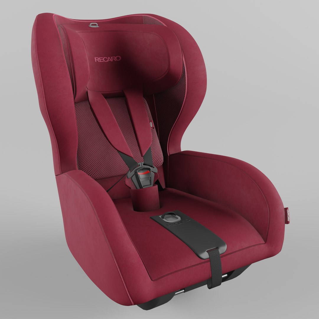 Recaro KIO Children Car Seat Select Garnet Red Model - TurboSquid 1762312