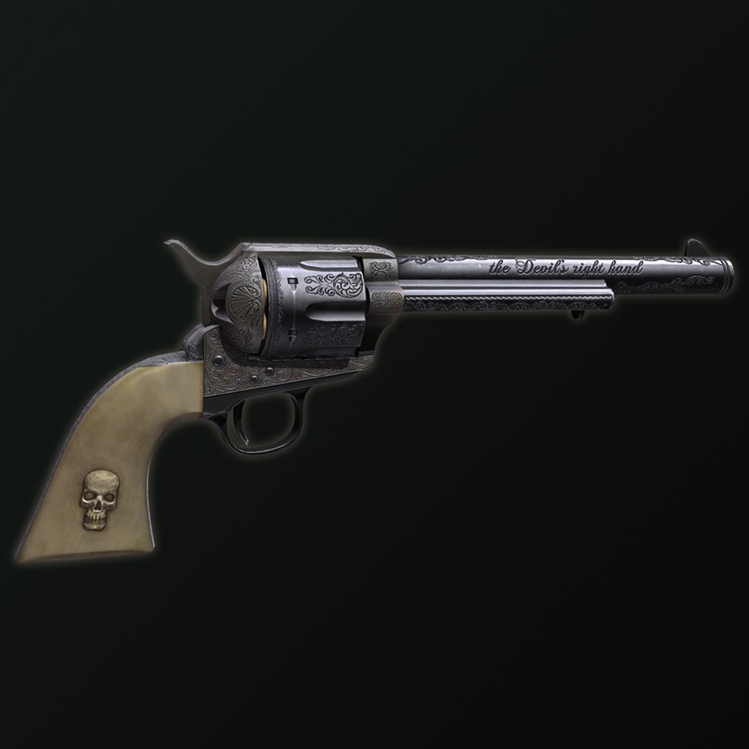 Engraved 1873 Colt Revolver Max