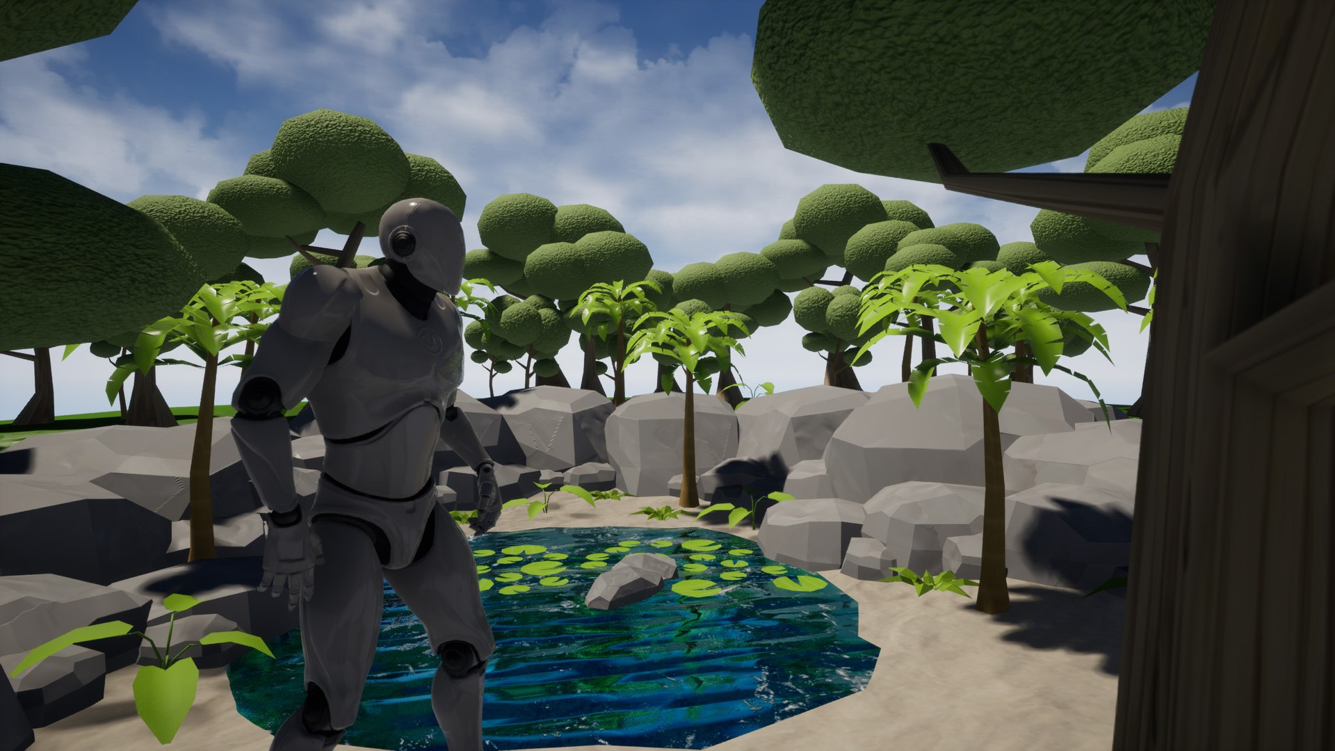 3D Game Ready Stylized Oasis Lake - TurboSquid 2267948