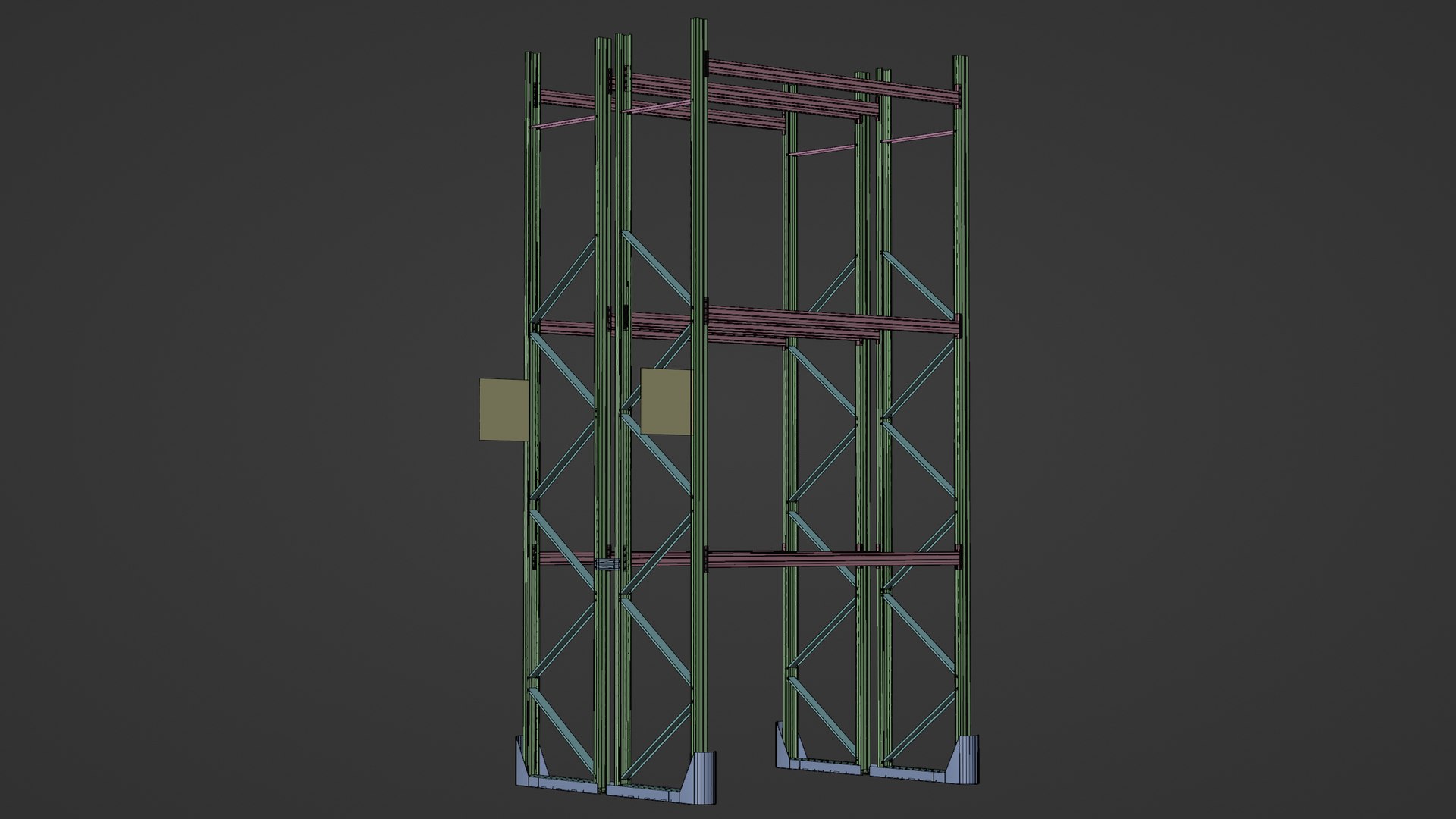 Pallet Rack System Model - TurboSquid 2156108