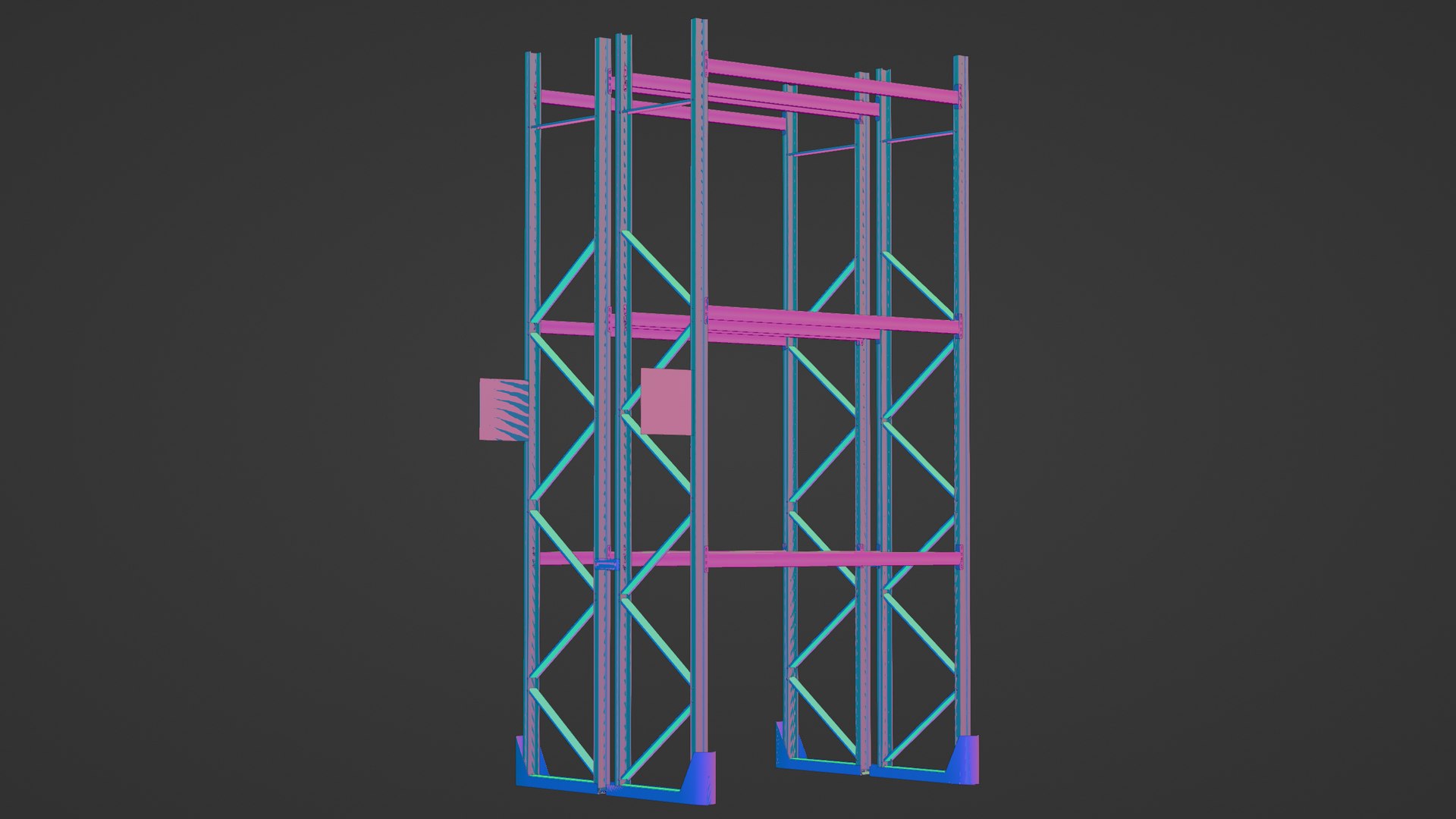 Pallet Rack System Model - TurboSquid 2156108