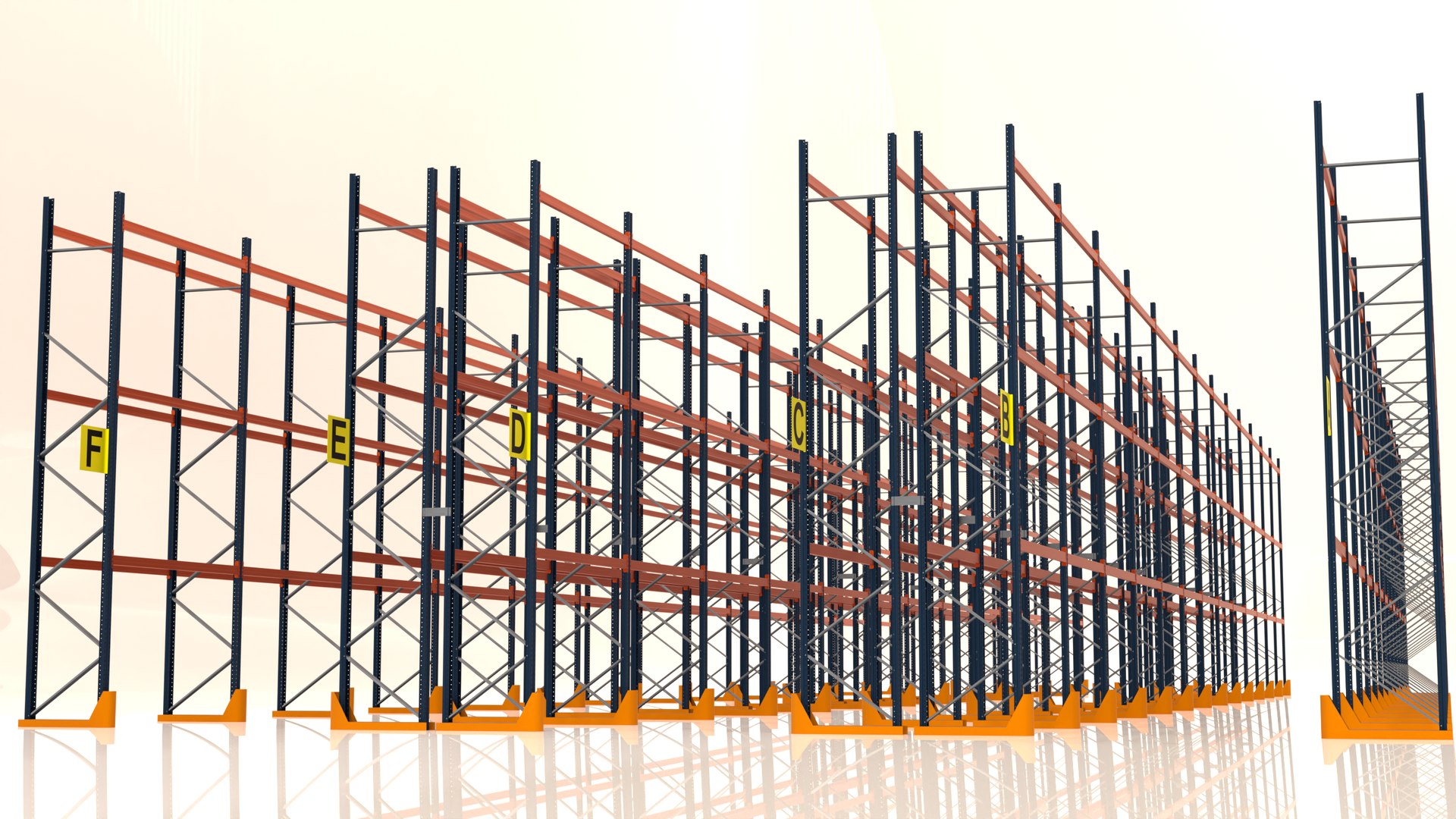 Pallet Rack System Model - TurboSquid 2156108