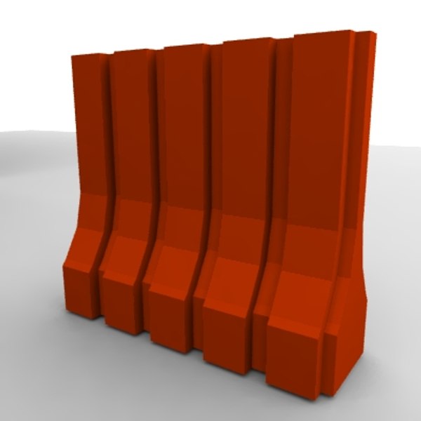 3d traffic barrier model
