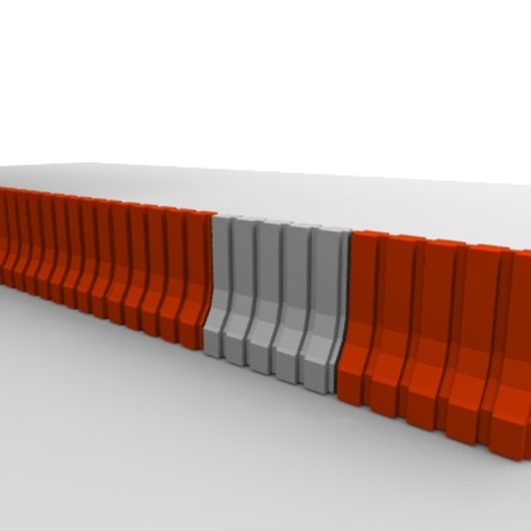 3d traffic barrier model