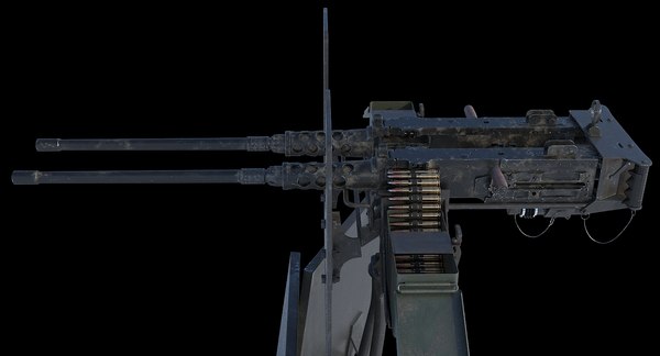 3D m2hb twin browning machine model - TurboSquid 1333888