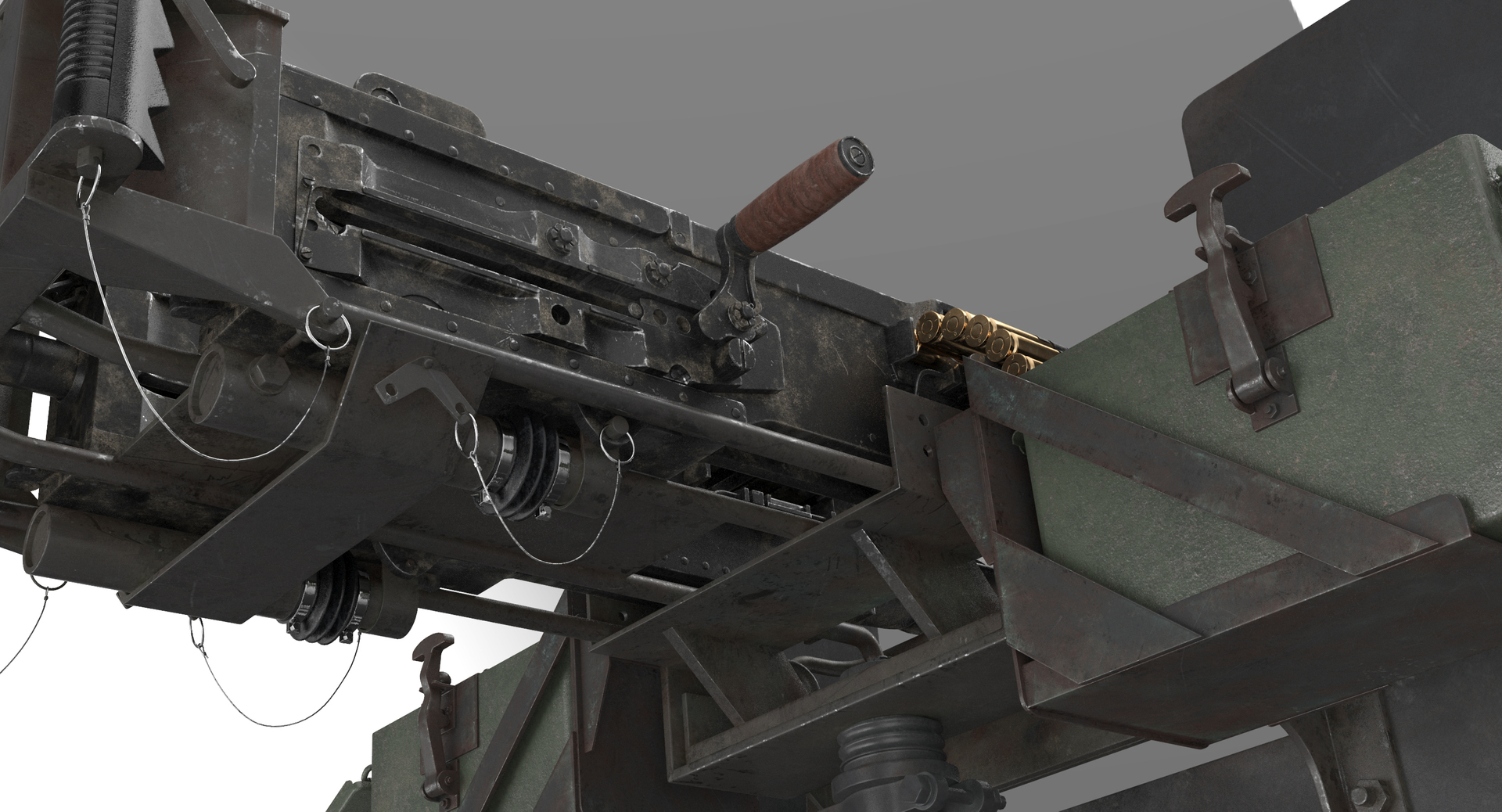 3D m2hb twin browning machine model - TurboSquid 1333888