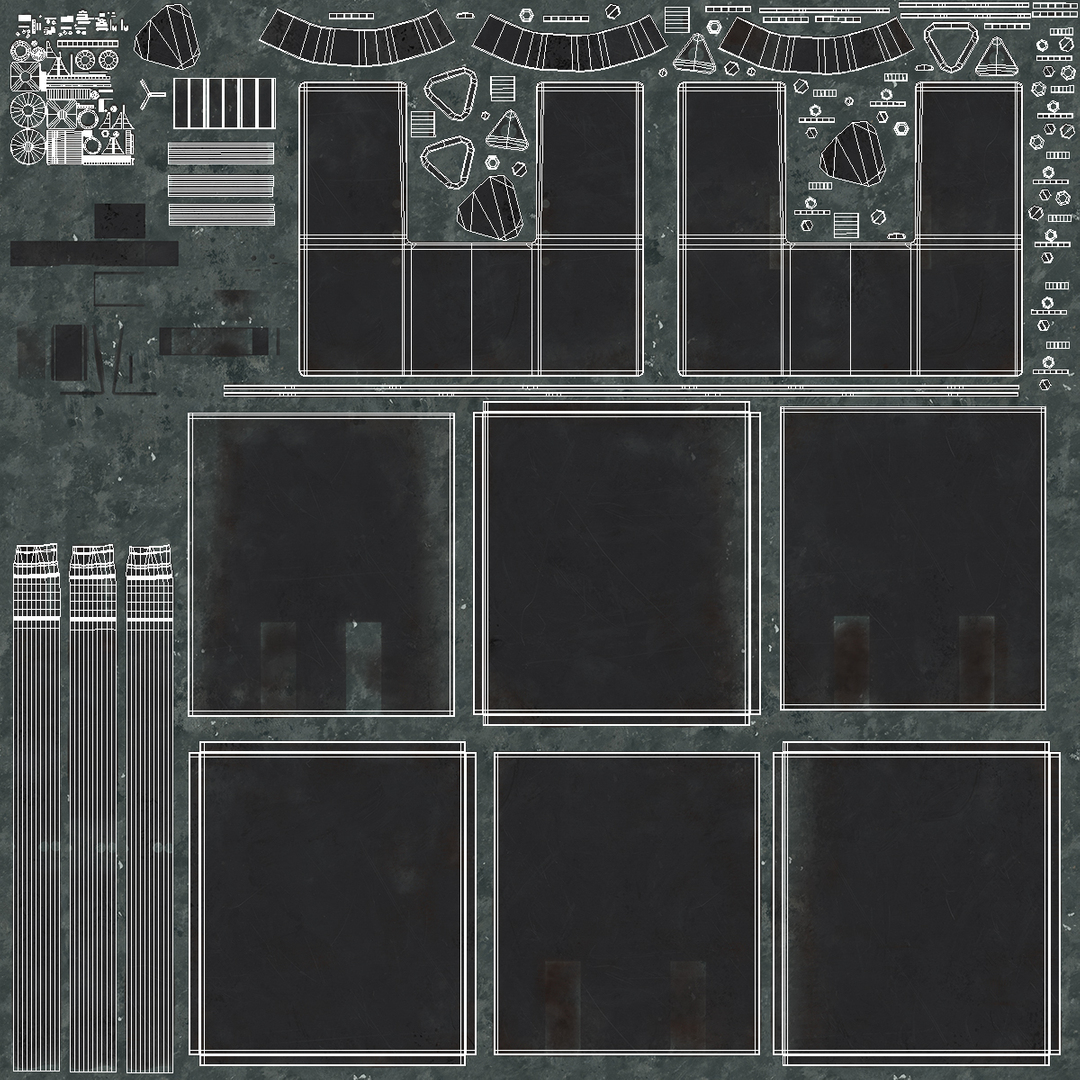 3D m2hb twin browning machine model - TurboSquid 1333888