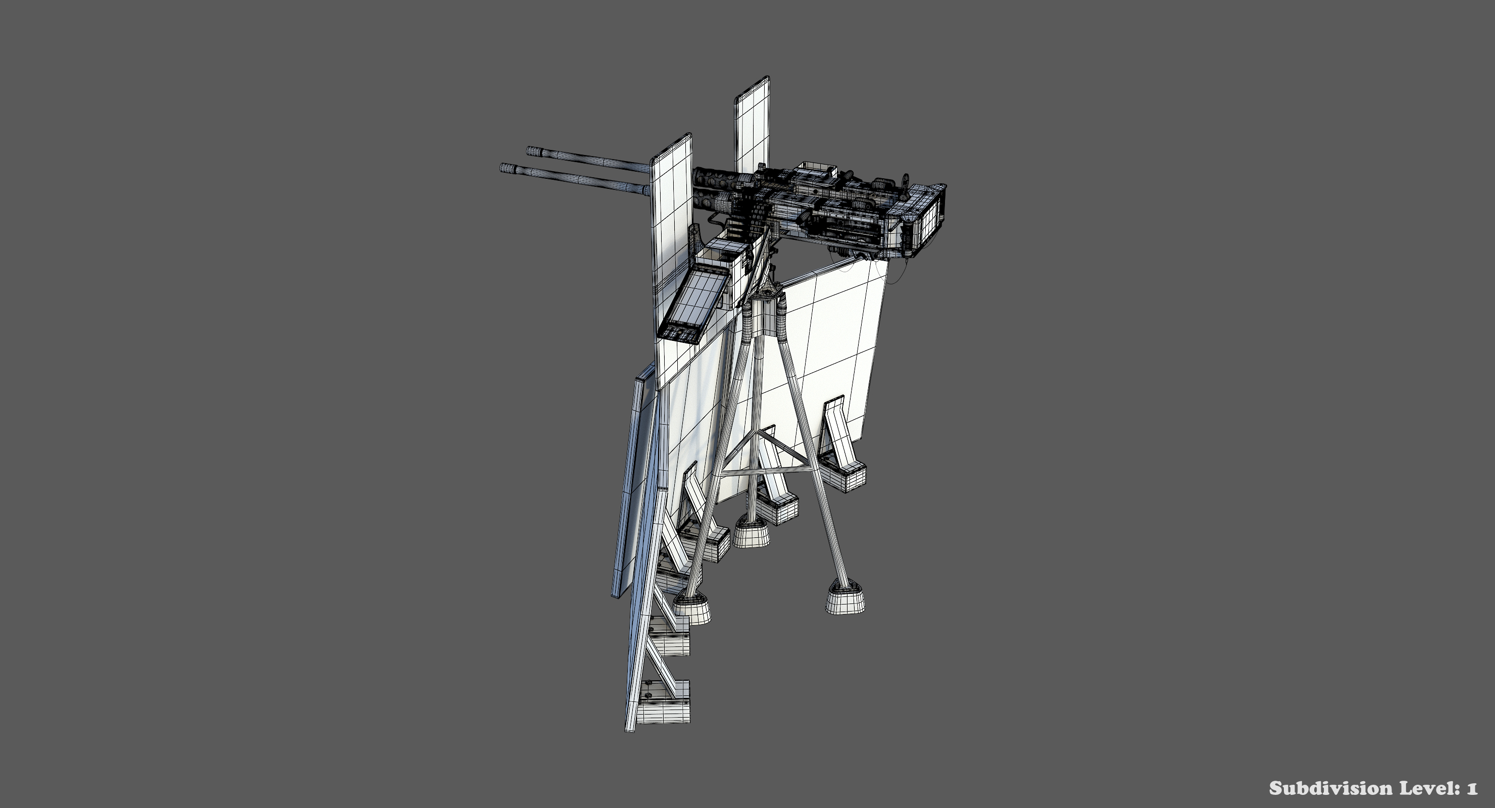 3D m2hb twin browning machine model - TurboSquid 1333888