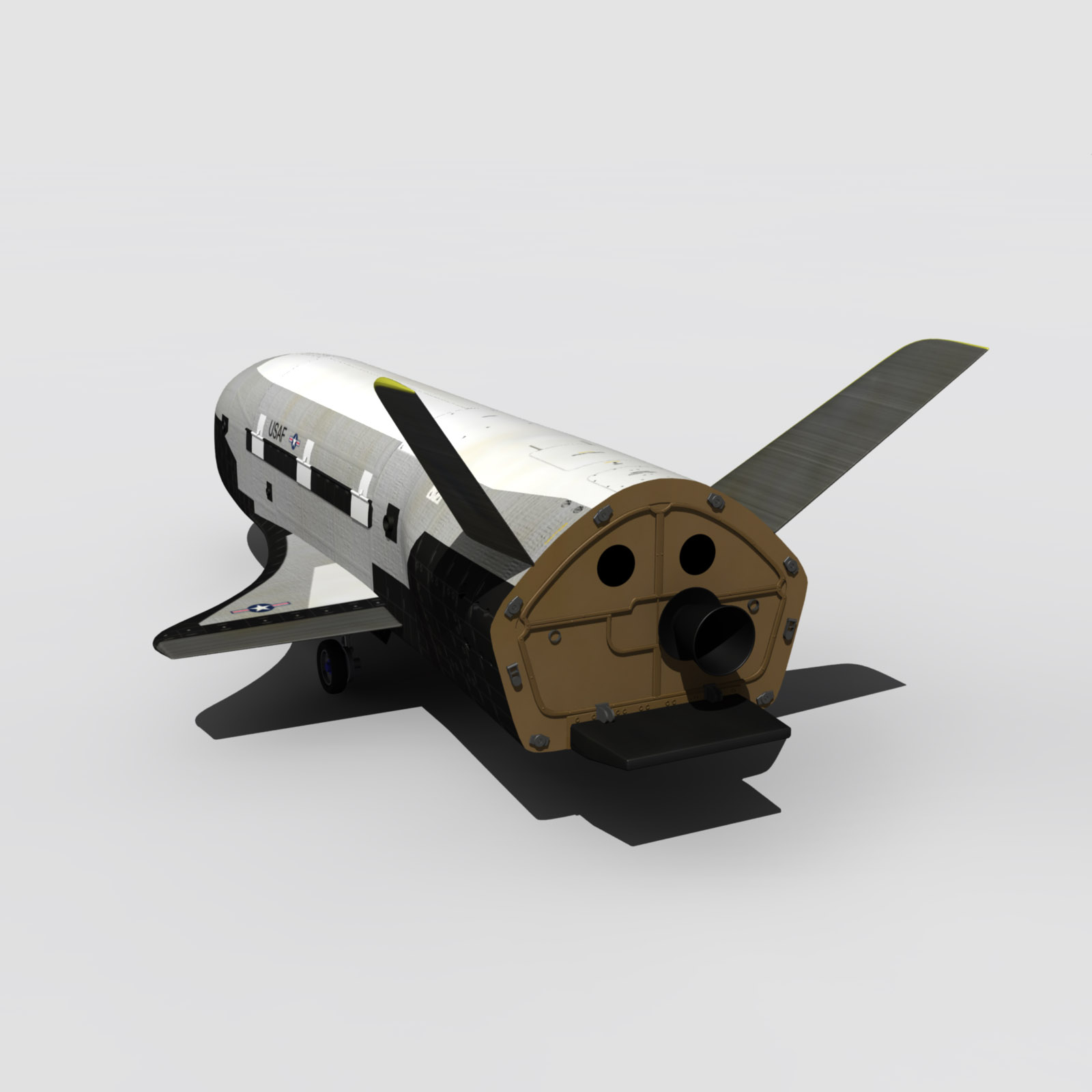 X-37b space plane x-37 3D model - TurboSquid 1426373