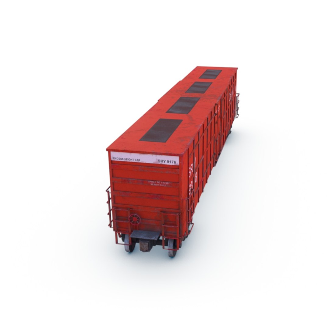 3D Box Car - TurboSquid 1218543