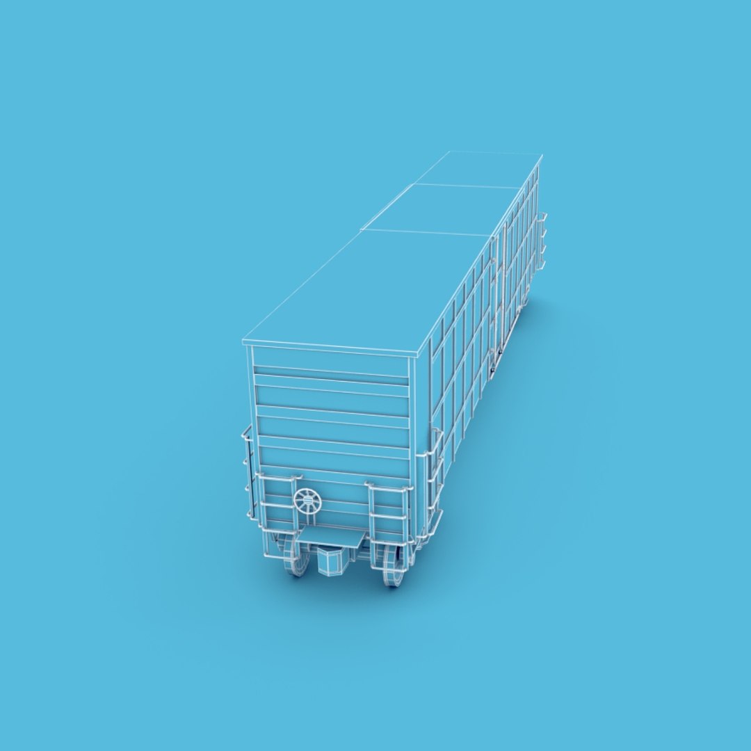 3D Box Car - TurboSquid 1218543