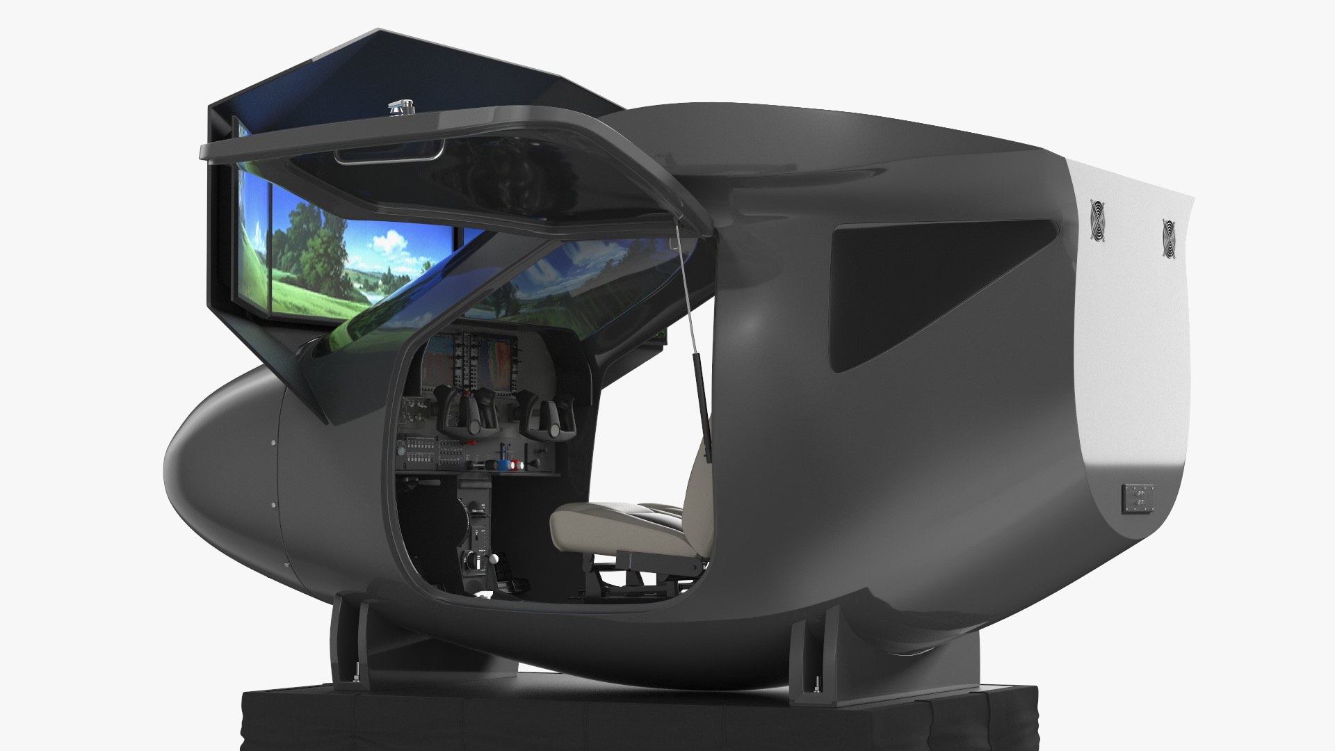 3D Flight Simulator Rigged for Maya model - TurboSquid 2178102