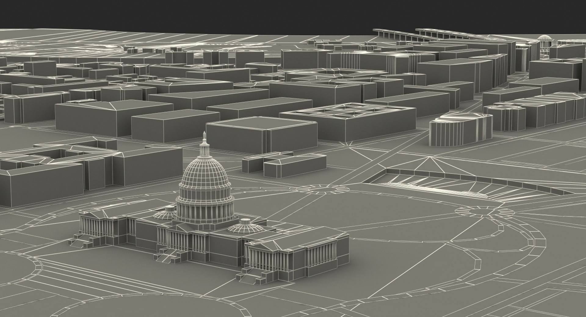 Washington Dc City 3D Model - TurboSquid 1355569