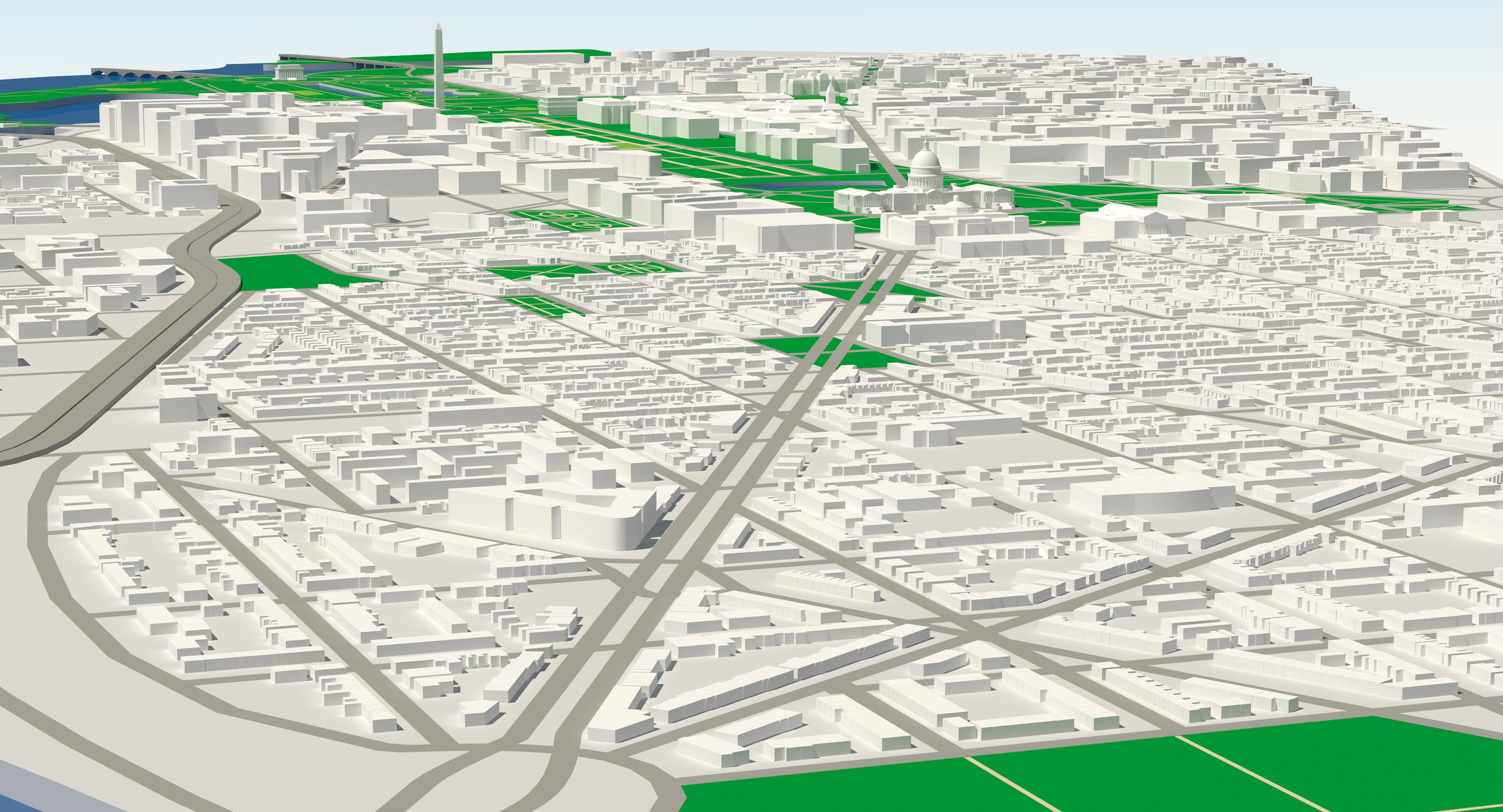 Washington dc city 3D model - TurboSquid 1355569