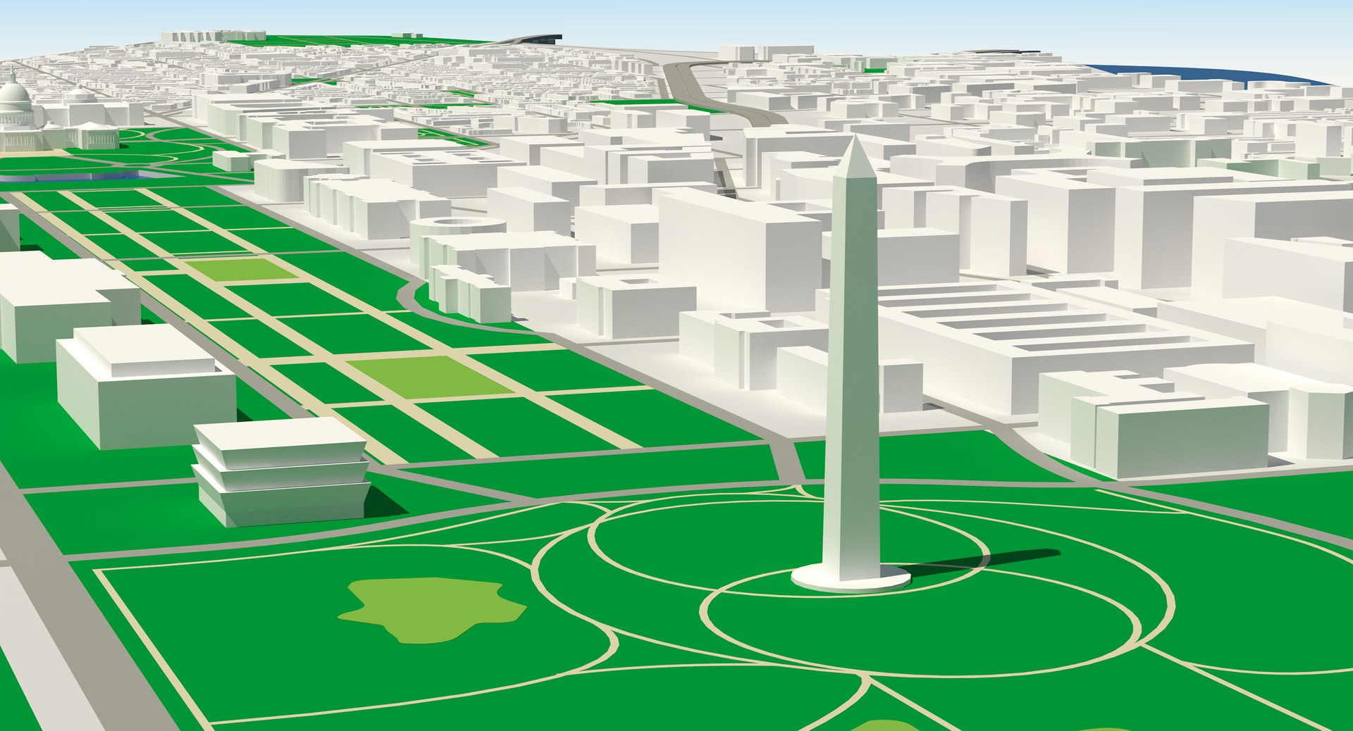 Washington Dc City 3D Model - TurboSquid 1355569